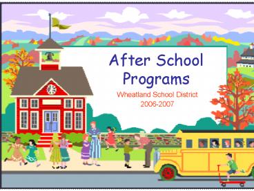 After School Programs presentation | free to view