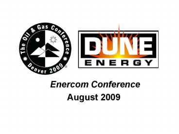 Enercom Conference presentation | free to download