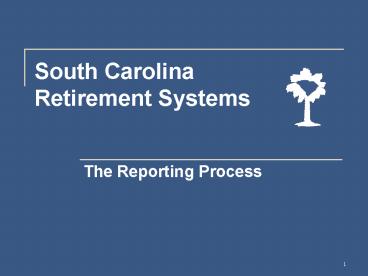 South Carolina Retirement Systems presentation | free to view