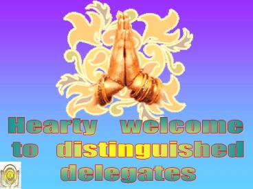 Hearty welcome presentation | free to view