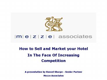 PPT – How to Sell and Market your Hotel PowerPoint presentation | free ...