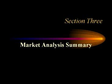 Section Three presentation | free to view