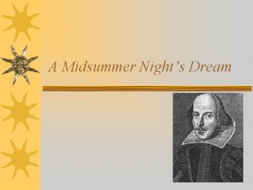 A Midsummer Nights Dream presentation | free to view