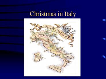 Christmas in Italy presentation | free to view