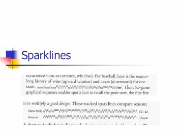 PPT – Sparklines PowerPoint presentation | free to view - id: a847a-YTAxM