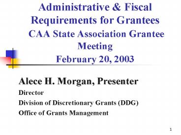 PPT – Administrative PowerPoint presentation | free to view - id: a85c3 ...