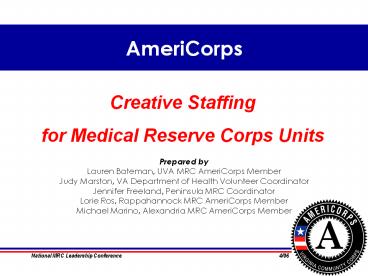 AmeriCorps presentation | free to view