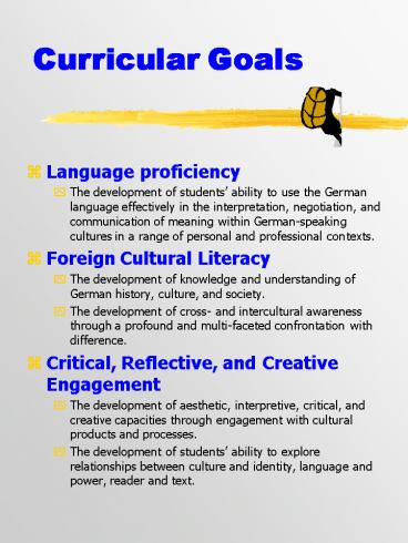 PPT – Curricular Goals PowerPoint presentation | free to download - id ...