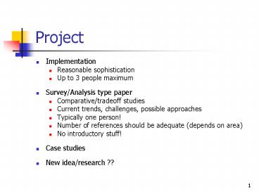 PPT – Project PowerPoint presentation | free to download - id: a9fc4-MmI0M