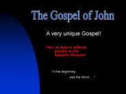 PPT – THE GOSPEL OF JOHN PowerPoint presentation | free to download ...