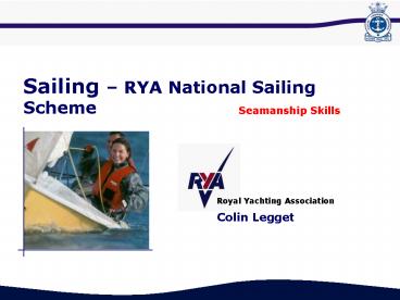 Sailing RYA National Sailing Scheme presentation | free to view