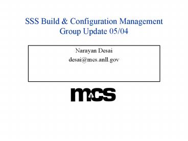 SSS Build presentation | free to download