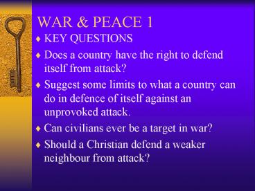 PPT – WAR PowerPoint presentation | free to view - id: ab28e-MGRiN