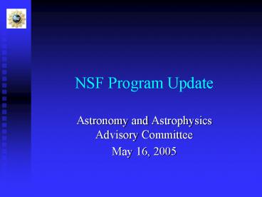 PPT – NSF Program Update PowerPoint presentation | free to download ...