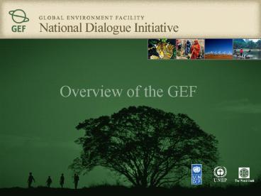 Overview of the GEF presentation | free to view