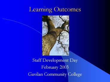 PPT – Learning Outcomes PowerPoint presentation | free to download - id ...