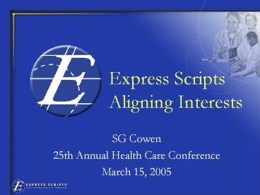 SG Cowen presentation | free to view