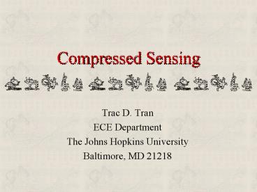 Compressed Sensing presentation | free to view
