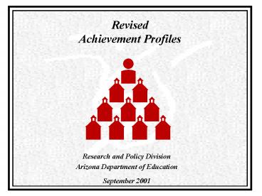 PPT – Revised Achievement Profiles PowerPoint presentation | free to ...