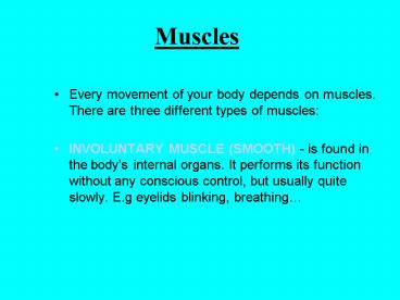 Muscles presentation | free to view