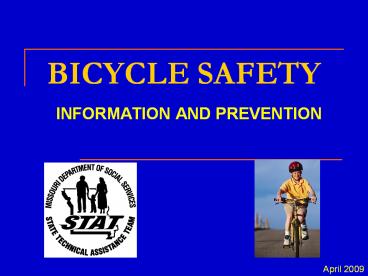 BICYCLE SAFETY presentation | free to download