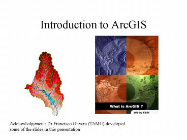 PPT – Introduction to ArcGIS PowerPoint presentation | free to view ...