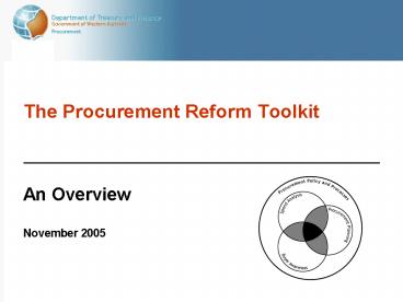 PPT – The Procurement Reform Toolkit PowerPoint presentation | free to ...