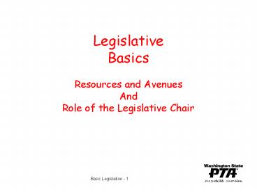 Legislative presentation | free to view