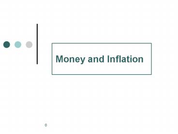 Mankiw 5e Chapter 4: Money and Inflation presentation | free to view