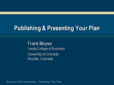 Publishing presentation | free to download