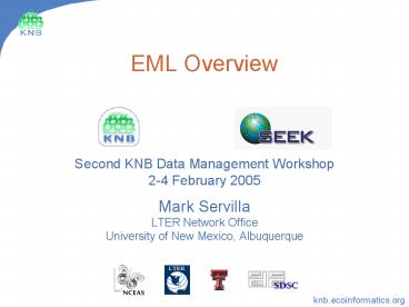 EML Overview presentation | free to view