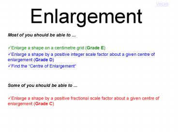 Enlargement presentation | free to view