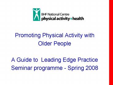 PPT – Promoting Physical Activity with PowerPoint presentation | free ...