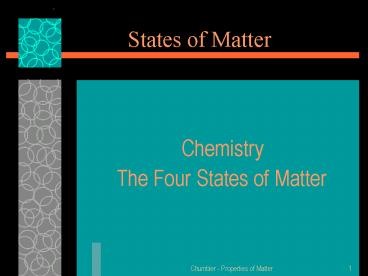 PPT – States of Matter PowerPoint presentation | free to view - id ...