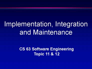The Software Process presentation | free to view
