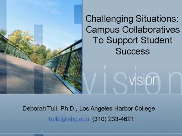 Campus Collaborative to Support Student Success presentation | free to view
