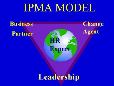 IPMA MODEL presentation | free to view