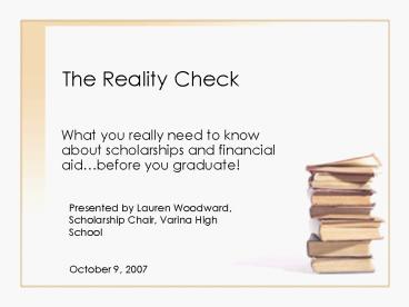 PPT – The Reality Check PowerPoint presentation | free to view - id ...