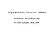 PPT – STRUCTURAL IMPERFECTIONS DEFECTS IN CRYSTALLINE SOLIDS PowerPoint ...