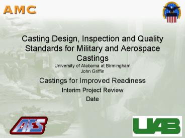 Casting Design, Inspection and Quality Standards for Military and ...