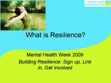 What is Resilience presentation | free to view