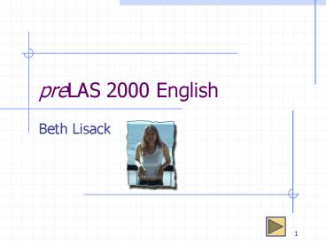 preLAS 2000 English presentation | free to view