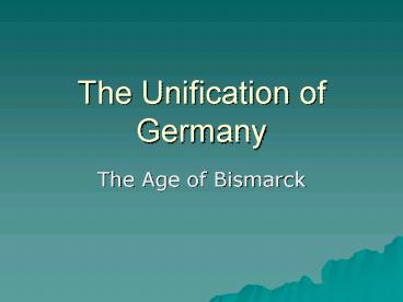 The Unification of Germany presentation | free to view