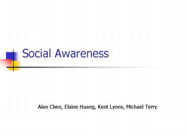 Social Awareness presentation | free to view