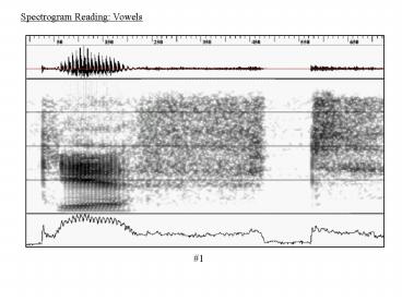 PPT – Spectrogram Reading: Vowels PowerPoint presentation | free to ...