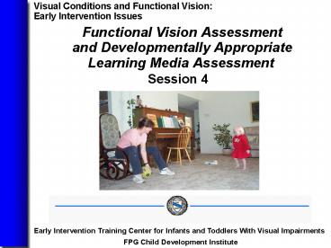 Visual Conditions and Functional Vision: Early Intervention Issues ...