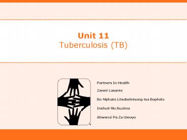 PPT – Unit 11 Tuberculosis (TB) PowerPoint presentation | free to view ...