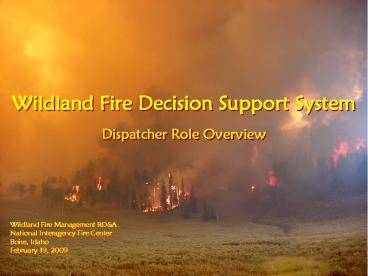 Wildland Fire Management RD presentation | free to download