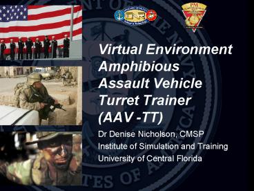 PPT – Virtual Environment Amphibious Assault Vehicle Turret Trainer ...