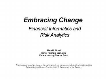 Embracing Change presentation | free to download